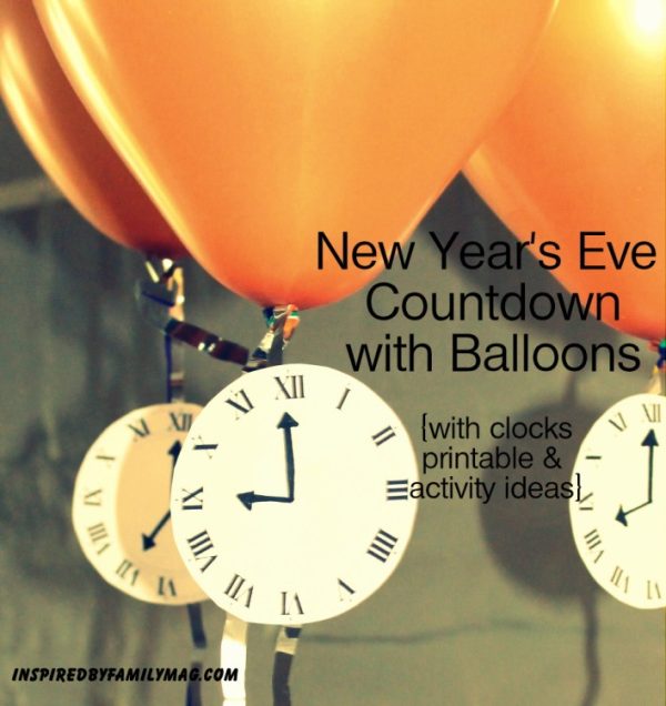 New Year's Eve Countdown with Balloons - Inspired by Family