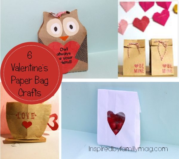 Valentine's Day Paper Bag Crafts - Inspired by Family