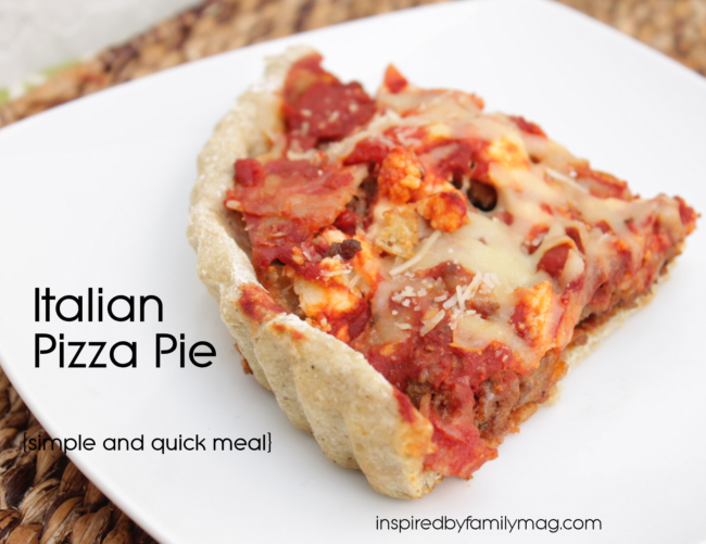 Simple Dinner: Italian Pizza Pie - Inspired by Family
