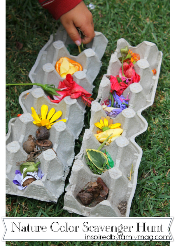 Nature Scavenger Color Hunt