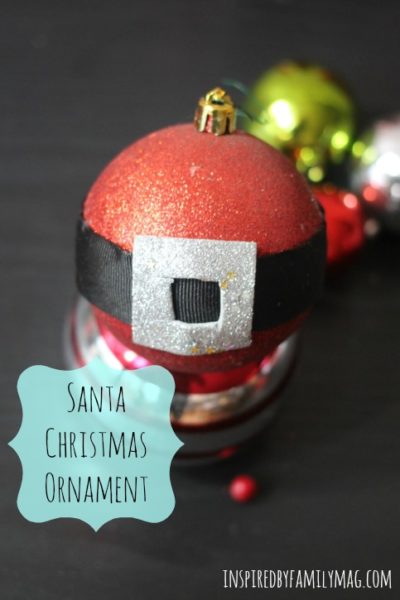 Santa Christmas Ornament Craft for Kids